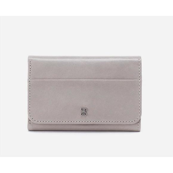 HOBO | Bags | New Hobo Womens Jill Trifold Wallet In Light Grey | Poshmark